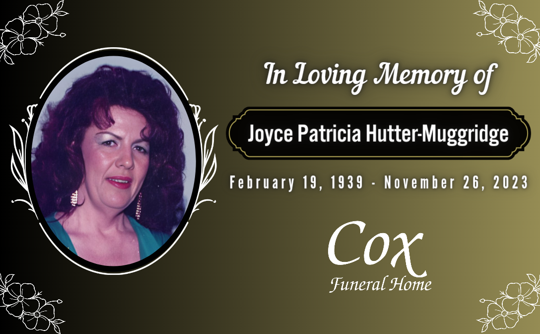 Joyce Patricia Hutter-Muggridge | BainbridgeGA.com