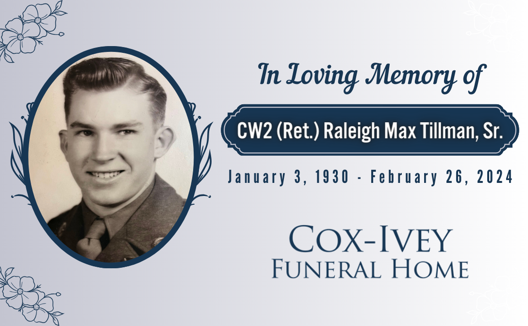CW2 (Ret.) Raleigh Max Tillman, Sr. | BainbridgeGA.com