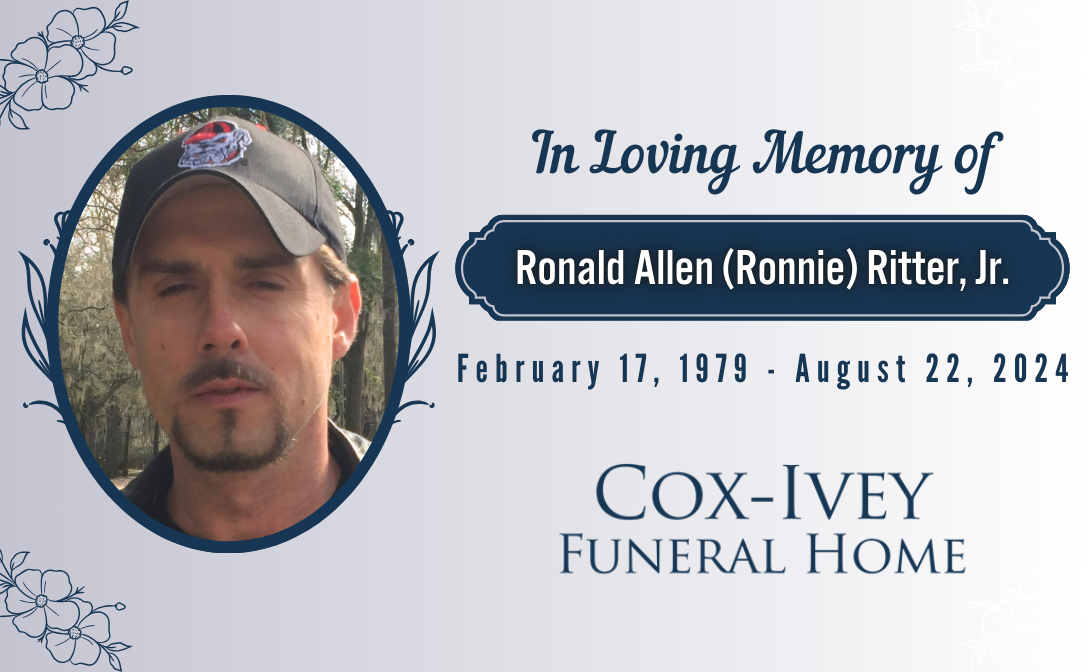 Mr. Ronald Allen (Ronnie) Ritter, Jr. | BainbridgeGA.com