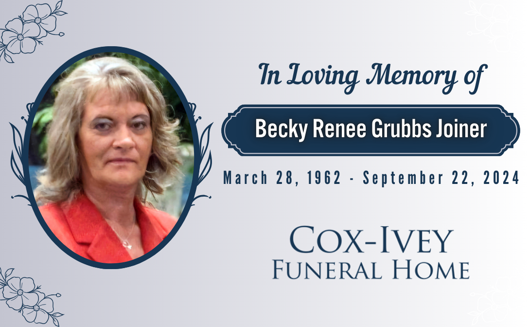 Becky Renee Grubbs Joiner | BainbridgeGA.com